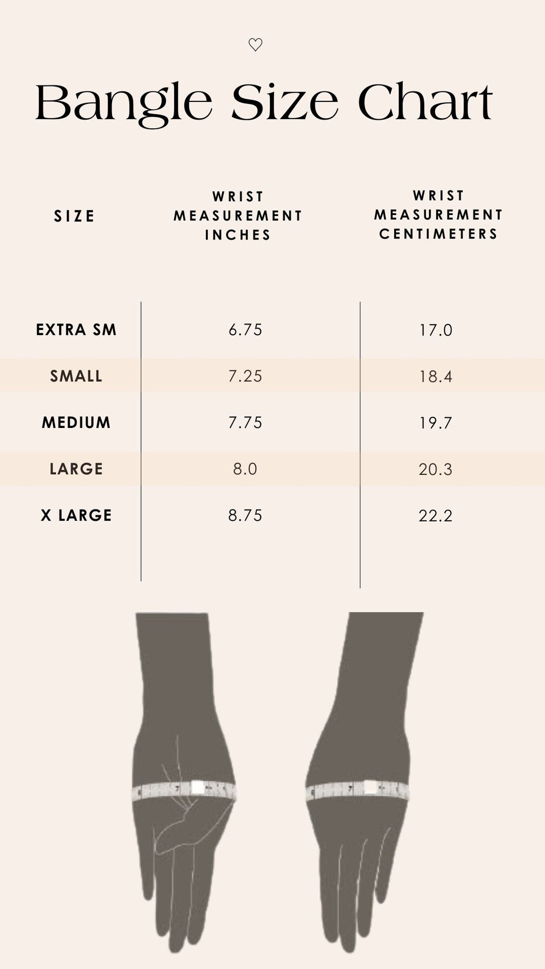 Bangle Sizing – BLT Jewellery